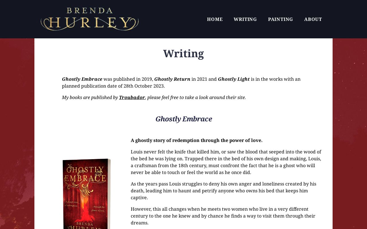 Brenda Hurley: Writing
